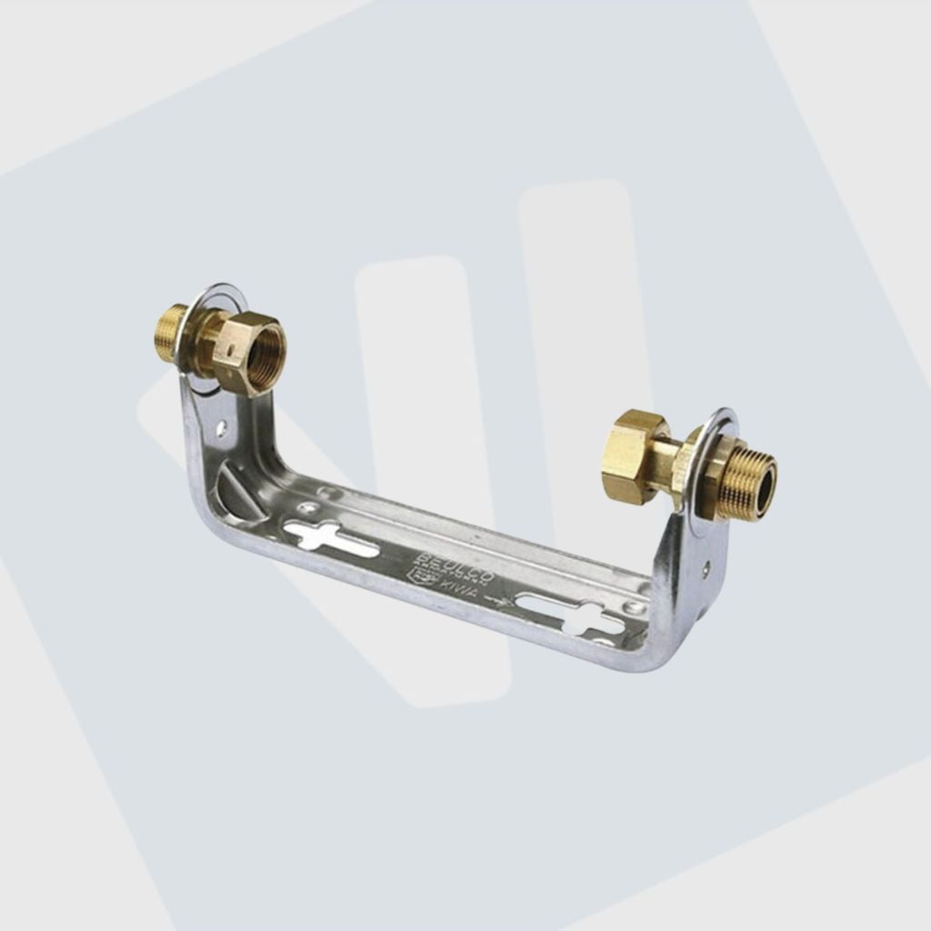 Watermeter beugel 110 mm wartels 3/4"x 3/4" - Vewi Techniek B.V.