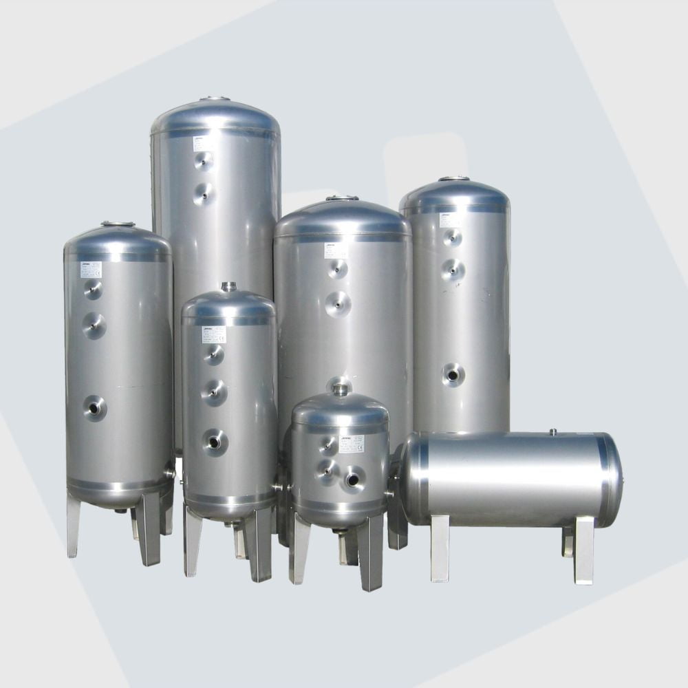 Horizontal stainless steel 304 tank without membrane 200 ltr. - Vewi ...